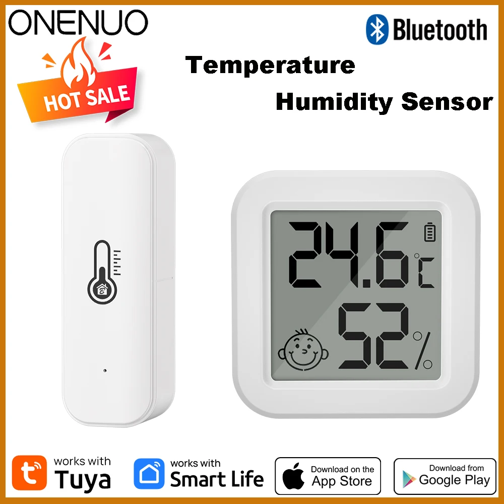 Tuya Bluetooth Temperature and Humidity Sensor Hygrometer Thermometer ...