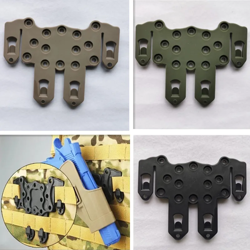 Tactical-Molle-Speed-Clip-Platform-Ambidextrous-Holster-Rail-Case-Mount ...