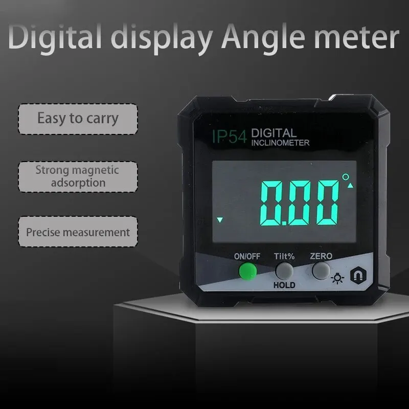 Digital-Angle-Gauge-Magnetic-Base-Level-Box-Angle-Finder-Protractor ...