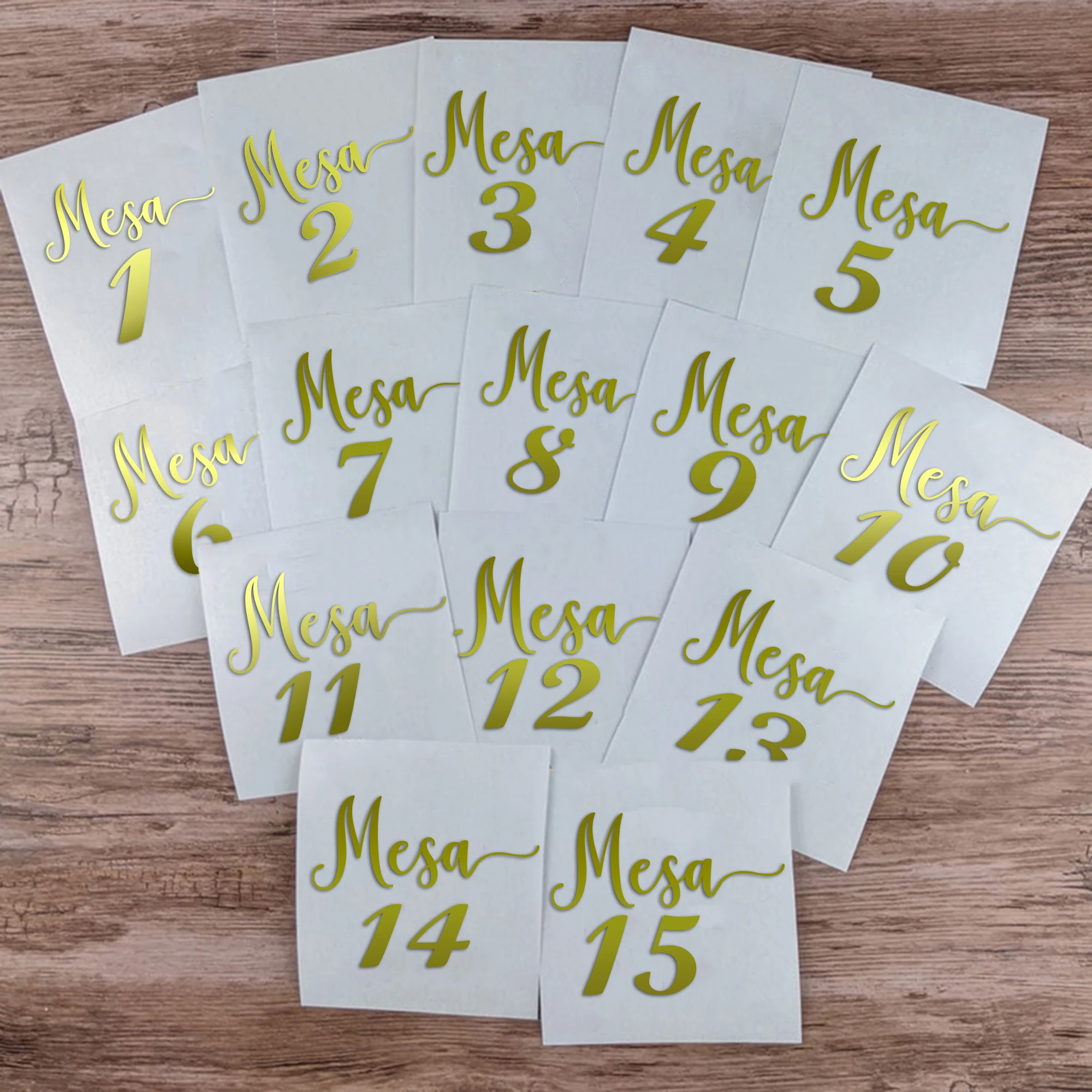 Spanish-Mesa-Table-Number-Sticker-Wedding-Reception-Vinyl-Decal-Numbers ...