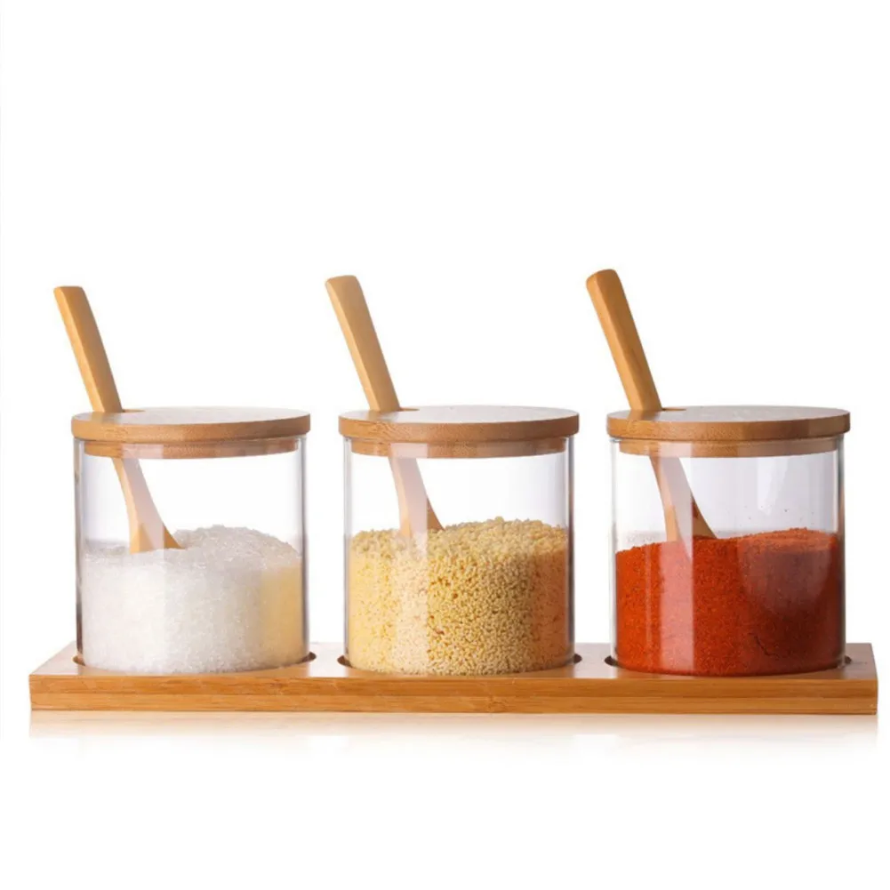 1PC-Kitchen-Glass-Spice-Jar-Home-Pepper-Sugar-Salt-Storage-Container ...