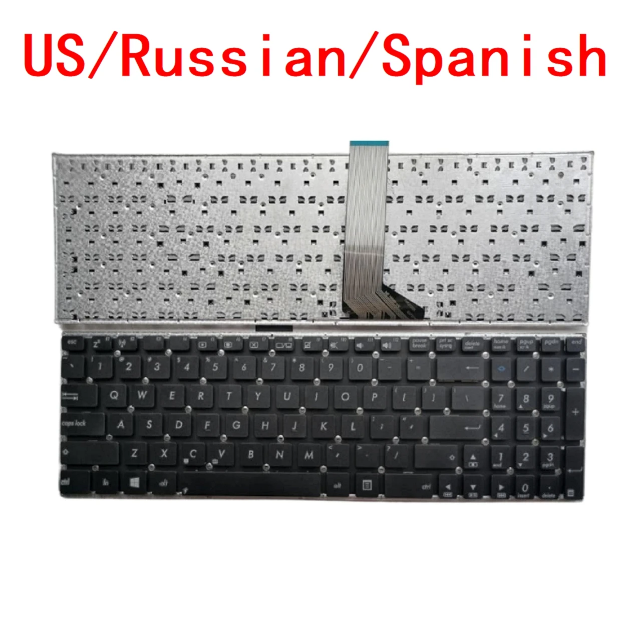 New US Russian Spanish Laptop Keyboard For ASUS F502 F502C F502CA S500 ...