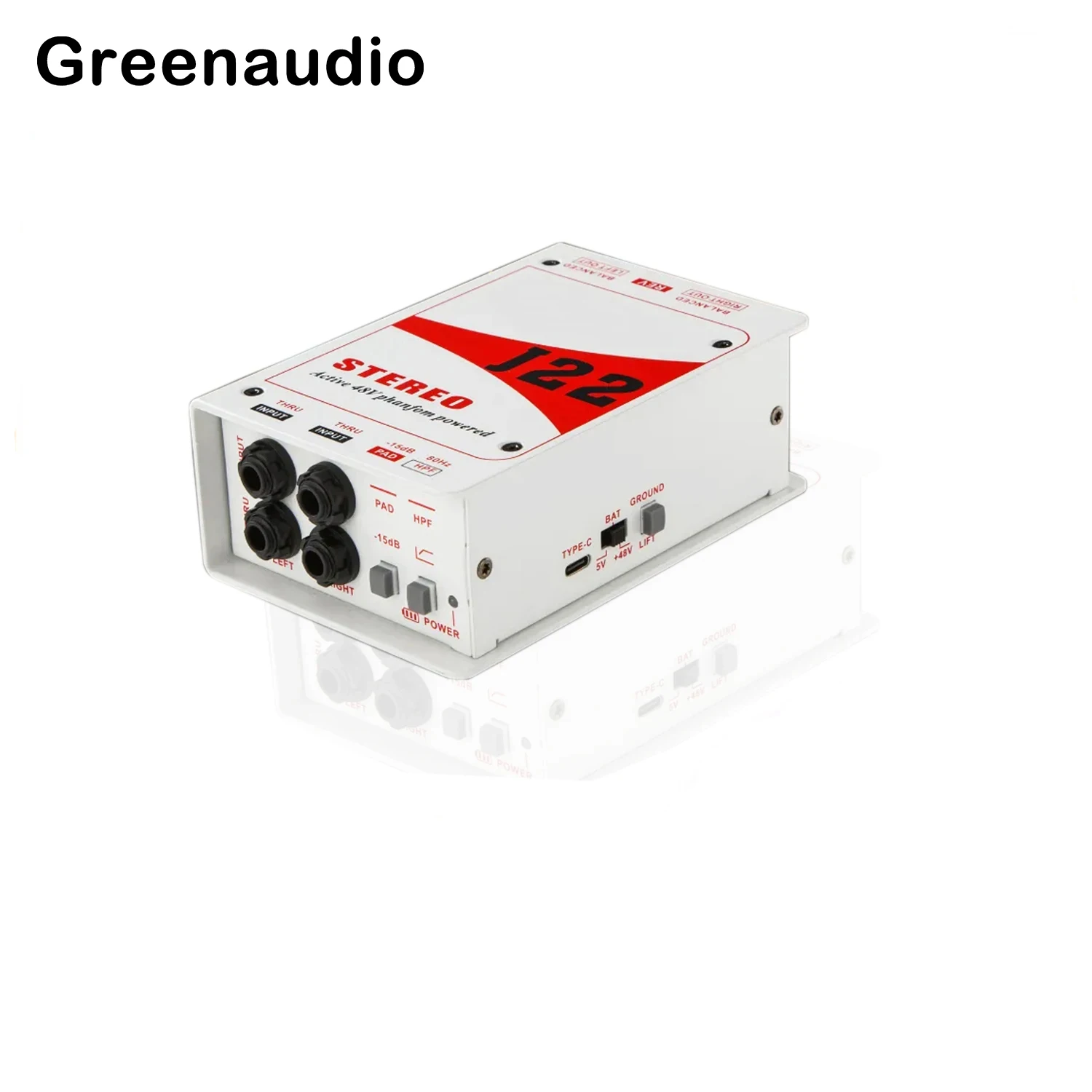 GAZ-J22-Professional-Dual-Channel-Stereo-48V-Phantom-Power-Supply-Active-Direct-Junction-Audio ...