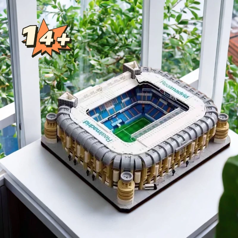 5878 Pcs Real Madrid Santiago Bernabeu Stadium Architecture City Model ...