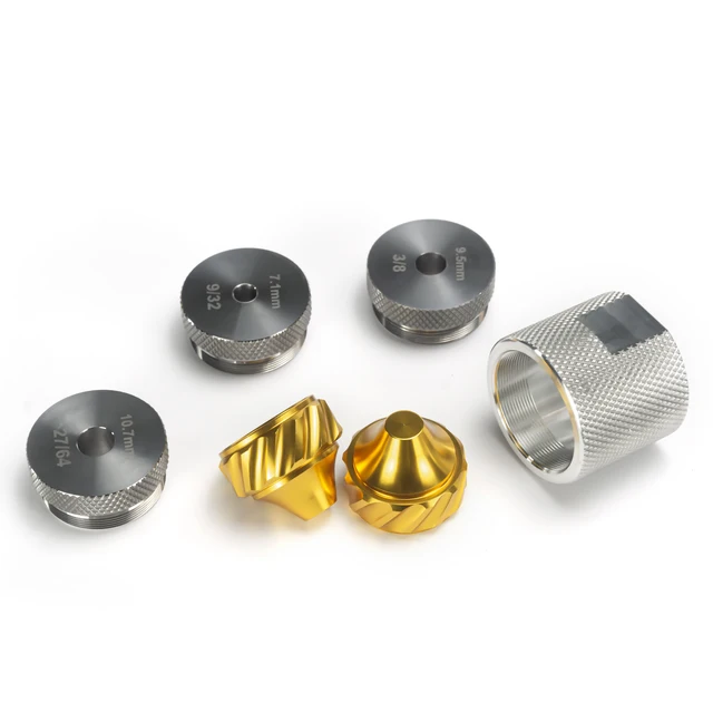 1.73”OD 6”L 7075 Metric Solvent Trap Skirtless Cup +Drill Jig