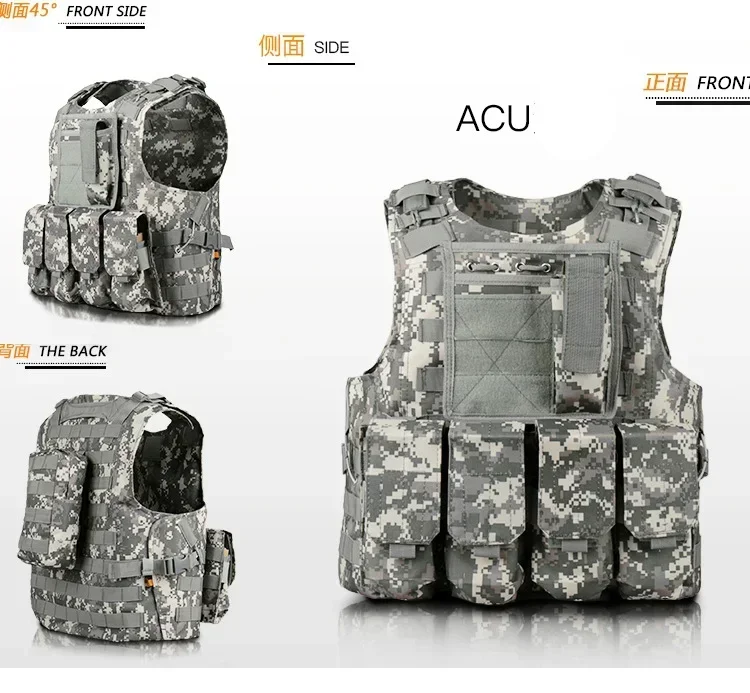 Kids Camouflage Tactical Bulletproof Vests Military Uniforms Combat ...