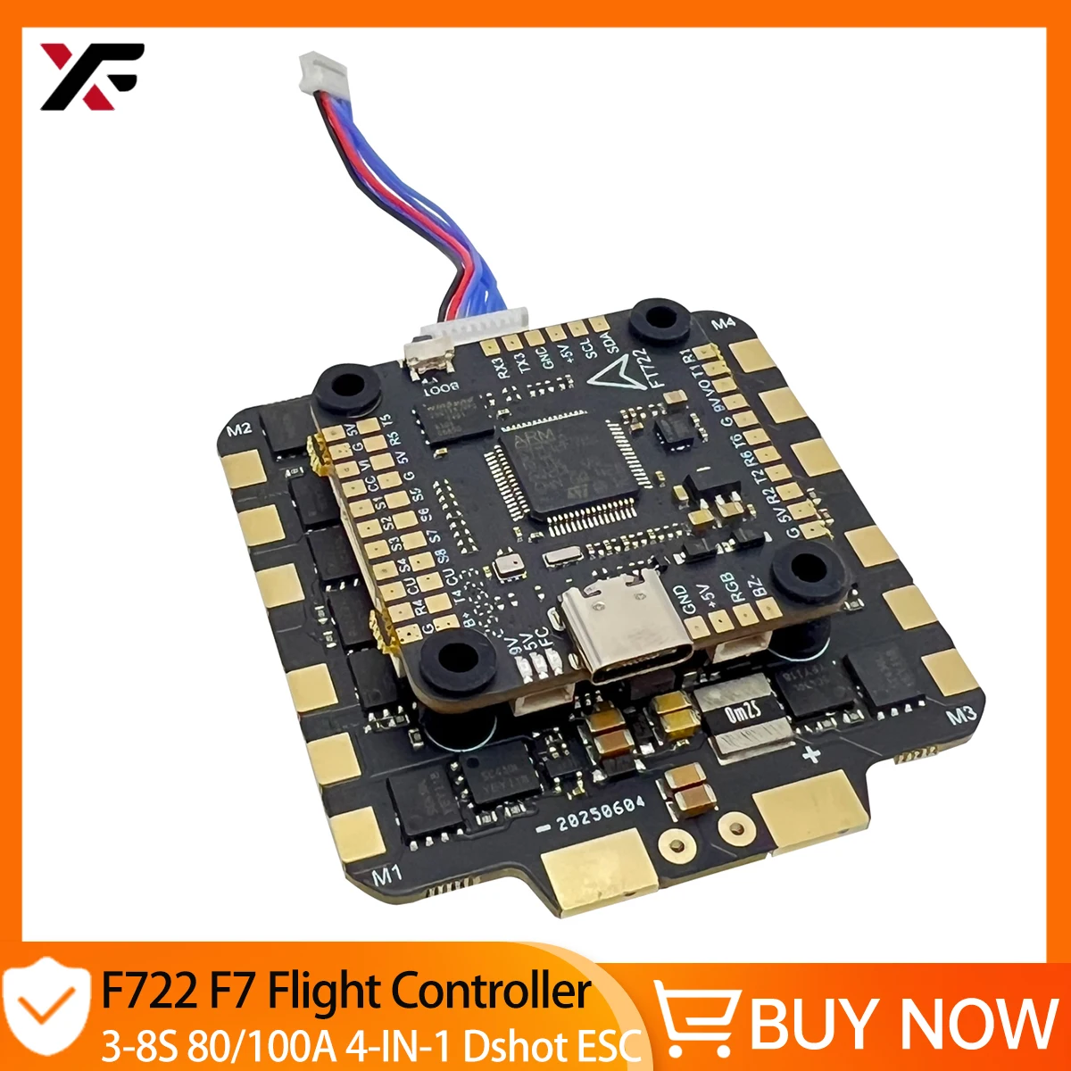 XFlight Hobby 30.5*30.5mm F722 Flight Controller 4in1 60A/80A ESC Stack ...
