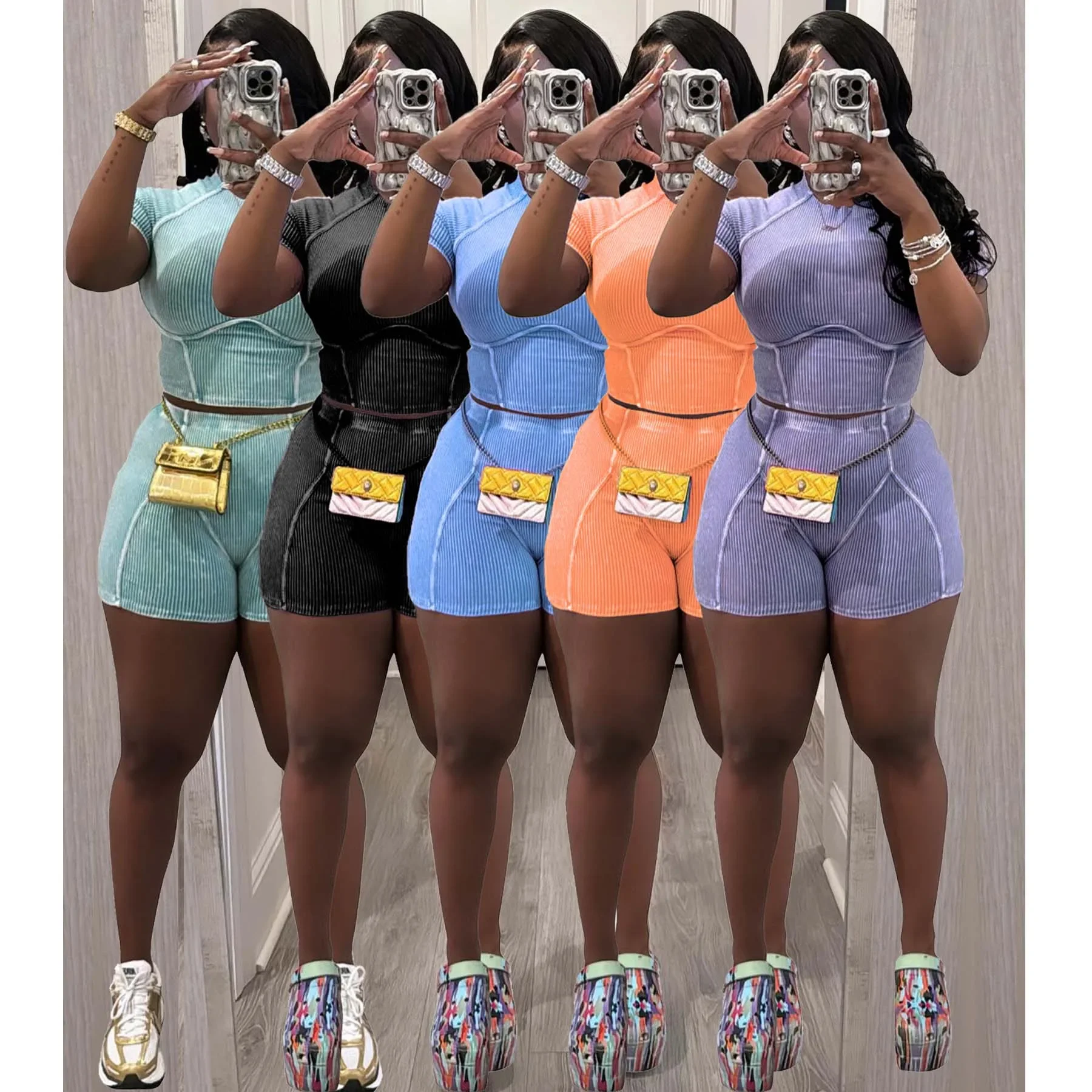 Summer-Elegant-Ribbed-Two-Piece-Pant-Sets-2024-Women-Clothes-Crop-Top ...