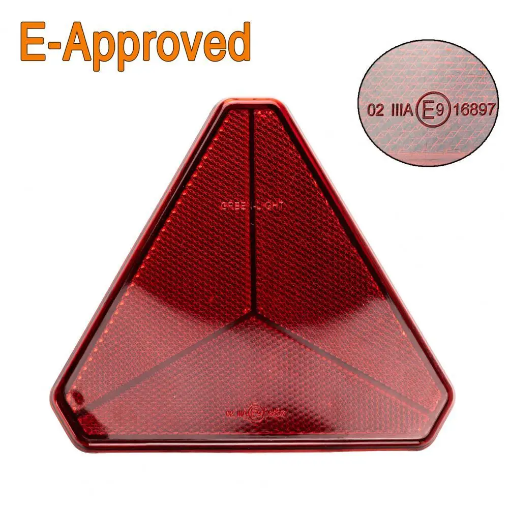 Lightweight Sturdy Reflective Sticker Safety Warning Mark Hard Red ...