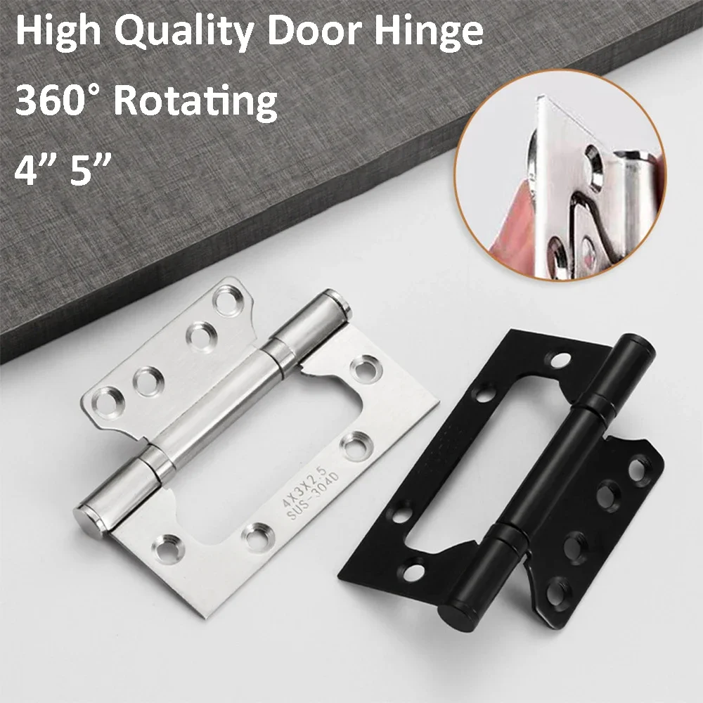 Stainless-Steel-Hinge-for-Bedroom-Bathroom-Wooden-Door-4-Inches-5 ...