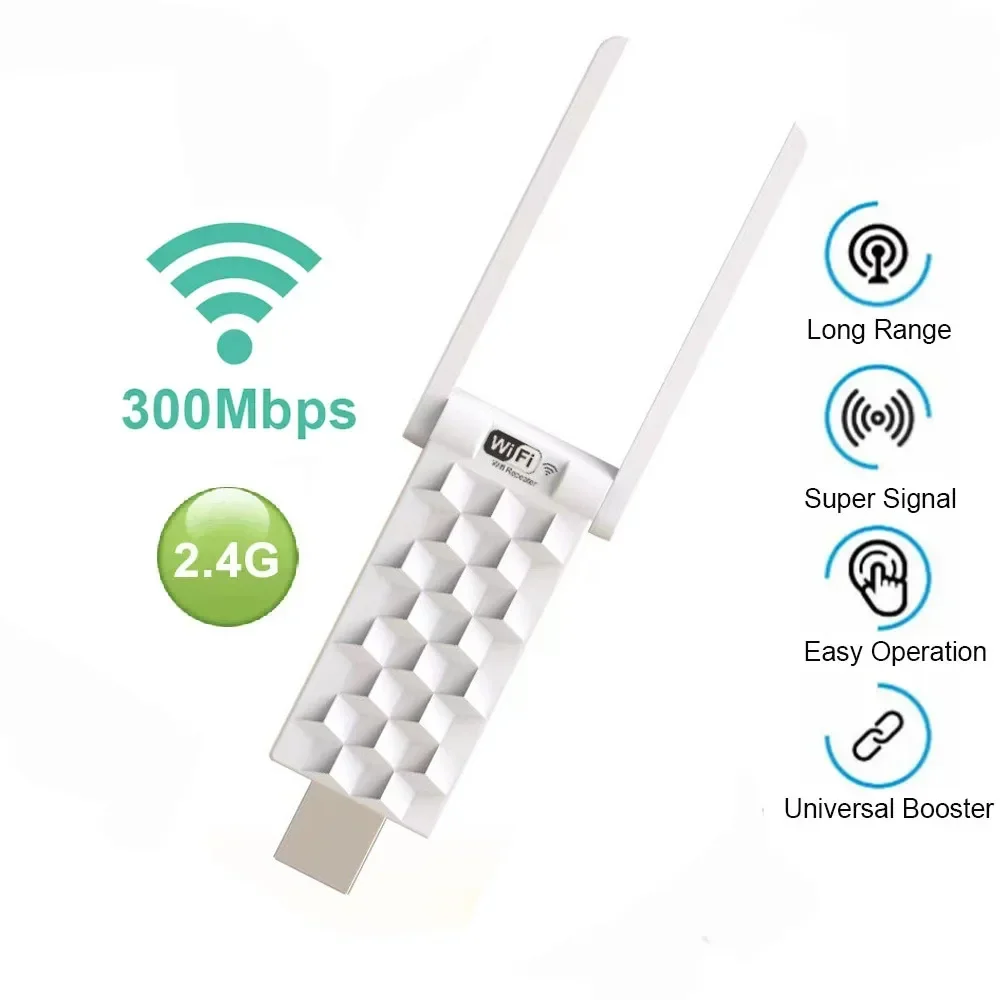 2-4G-USB-WiFi-Repeater-Wireless-Extender-Router-WiFi-Signal-Amplifier ...