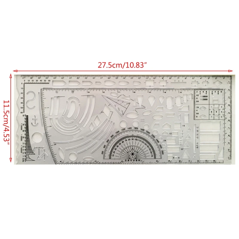 Professional-Military-Drawing-Template-Tool-Stencil-Measuring-Tool ...