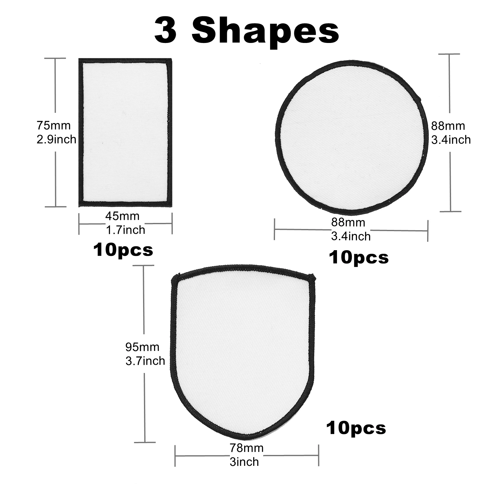 Blank Patch Shapes