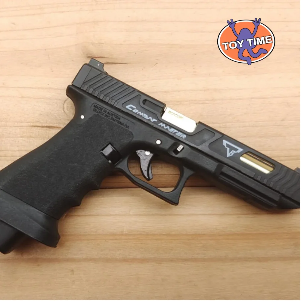 1:3 스케일 글록 34 TTI 타란 전술 합금 미니 권총 키체인 장난감, 쉘 배출 무료 조립 미니 건 피젯 장난감, 2023 신제품