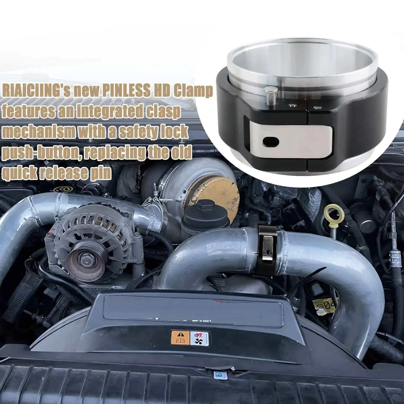 32516-Pinless-HD-Clamp-2-5-3-Inch-Aluminum-Quick-Release-V-Band-Clamp ...