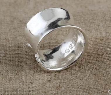 999 pure silver jewelry new in rings real silver rings for couples ...