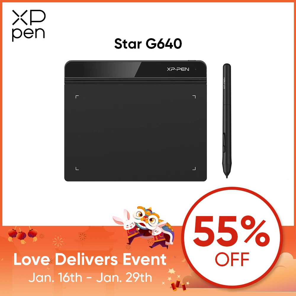 Xp-pen Star G640 Graphics Tablet Digital Drawing Tablet For Osu And ...
