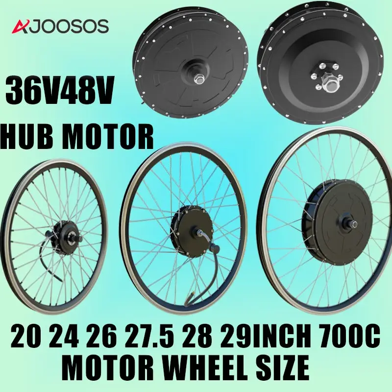Electric-Bike-Hub-Motor-36V-48V-250W-350W-500W-1500W-2000W-20-24-26-27 ...