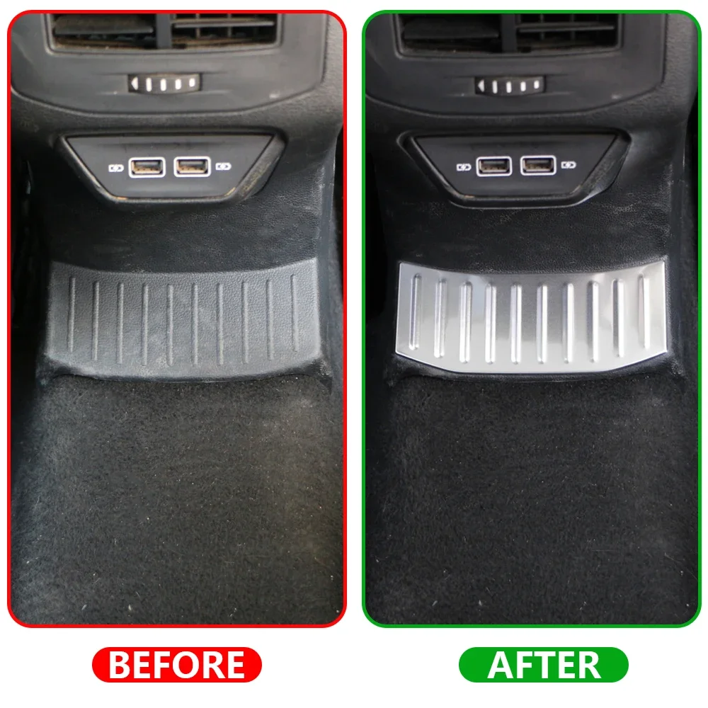 Stainless-Steel-for-Volkswagen-VW-T-Roc-TROC-2018-2023-Car-Rear-Armrest ...