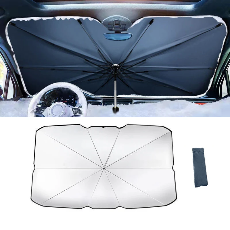 Car Sunshade Umbrella Windshield Folding Front Parasol Umbrella Type ...
