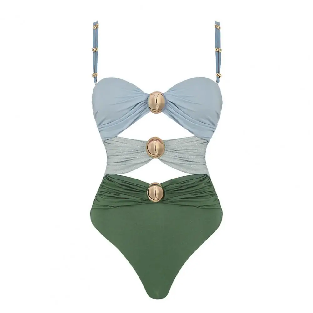 Ba-ador-de-una-pieza-para-mujer-Monokini-elegante-Sexy-con-botones-de ...