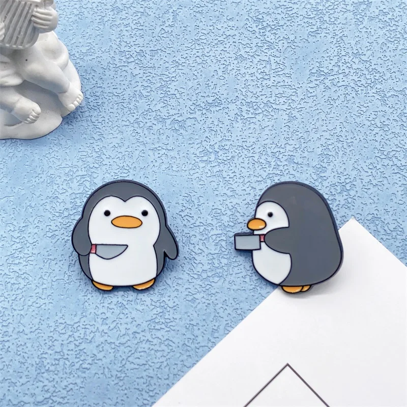 Herramienta-de-mano-de-ping-ino-broche-de-Metal-de-moda-insignia-de ...