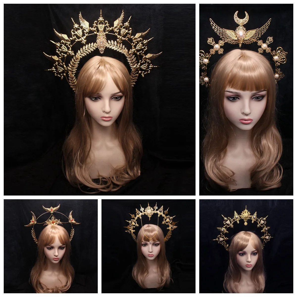 Halo Crown Headpiece: The Perfect Blend of Divine Grace and Goth Edge ...