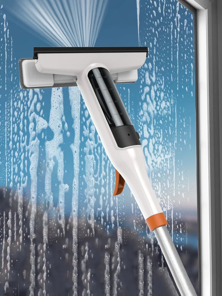 Window-Spray-Mop-Multifunctional-Glass-Wiper-with-Silicone-Scraper ...