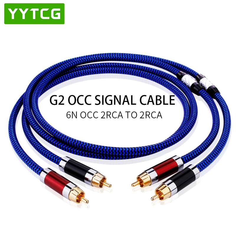 Yytcg G2 Rca Cable Hifi 99.9999% Occ 24k Gold Plated Plug Connector For ...