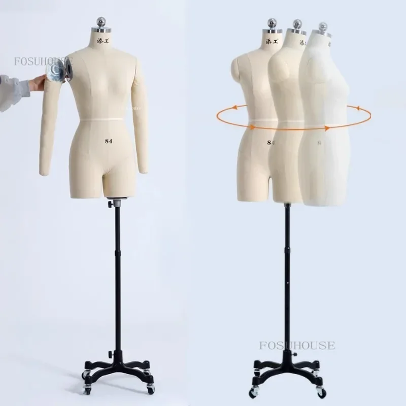 Sewing Linen Cover Body Mannequin for Women's Clothing Design Bust ...