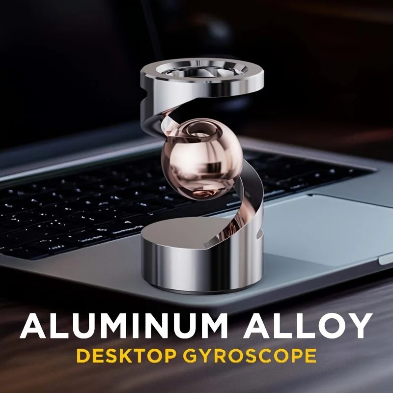 Elegant Gyroscope Desk Toy - Aluminum Alloy, Non- Levitating, Finger ...