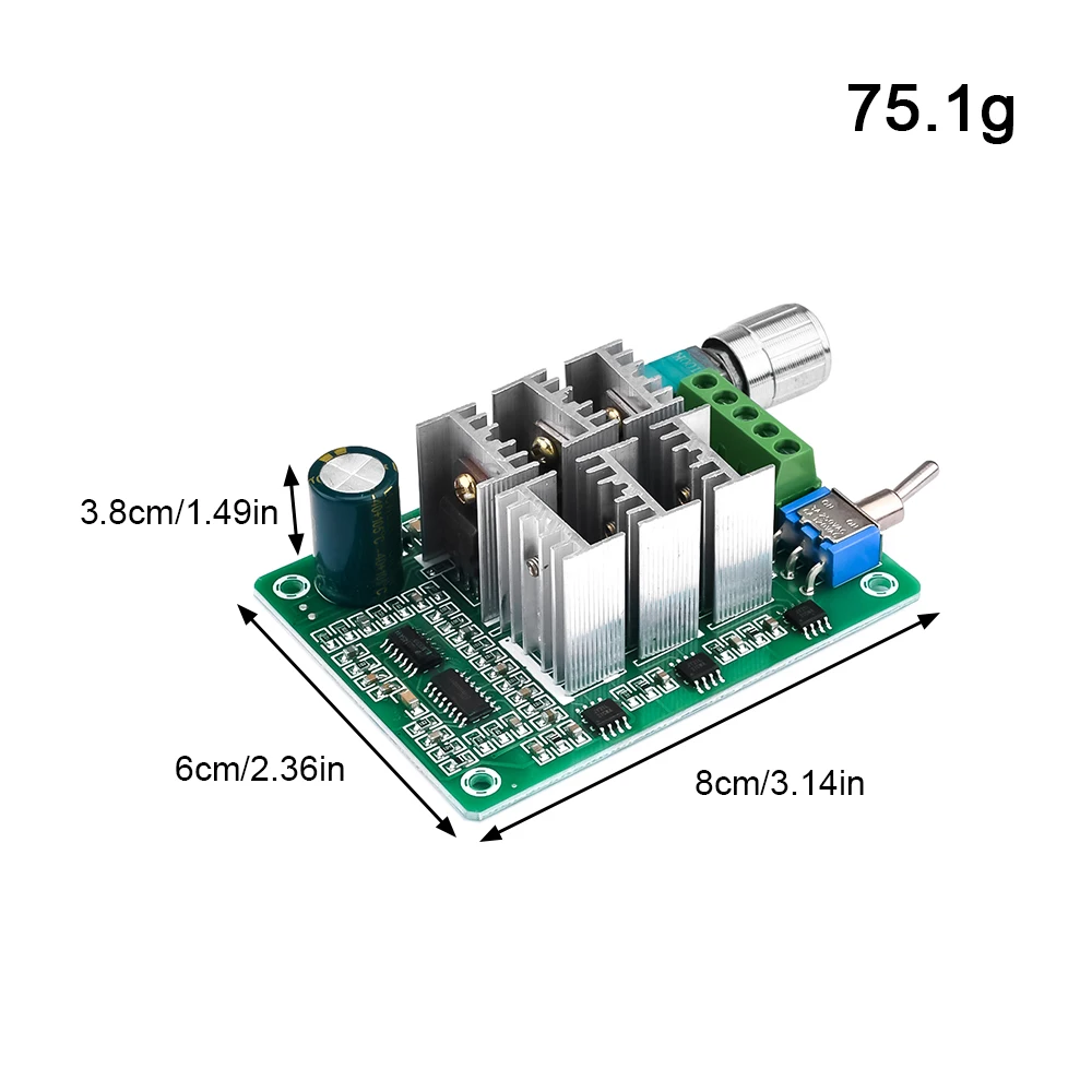 5A BLDC Three-Phase Sensorless Brushless Motor Speed Controller Fan ...