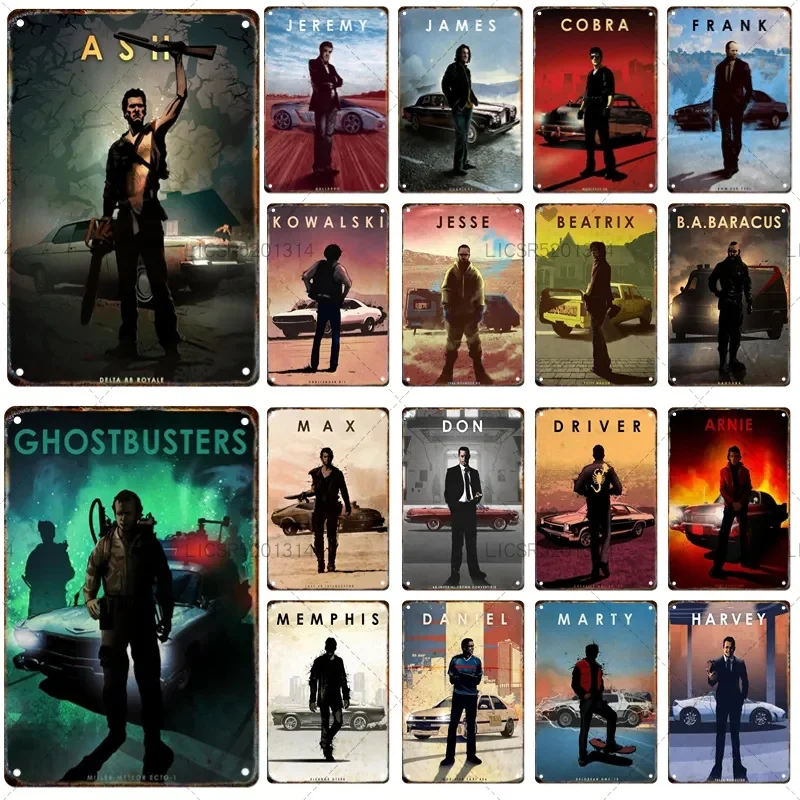 Famous-Movie-Characters-Tin-Painting-Metal-Signage-Vintage-Poster ...