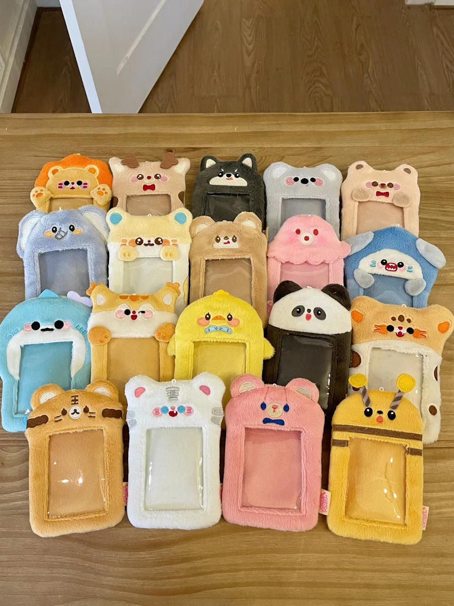 Kpop-Photo-Card-Sleeve-Photocard-Holder-Plush-k-pop-Key-Chain-Poca-Idol ...