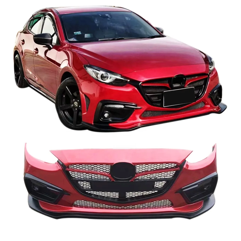 Car-Bumpers-For-2014-2019-Mazda-3-Axela-KS-Front-Bumper-Car-Bodykit-For ...