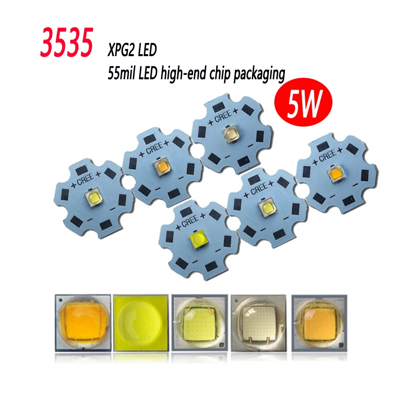 10pcs-5W-high-power-LED-lamp-beads-cree-xpg2-lamp-beads-380lm-Cree ...