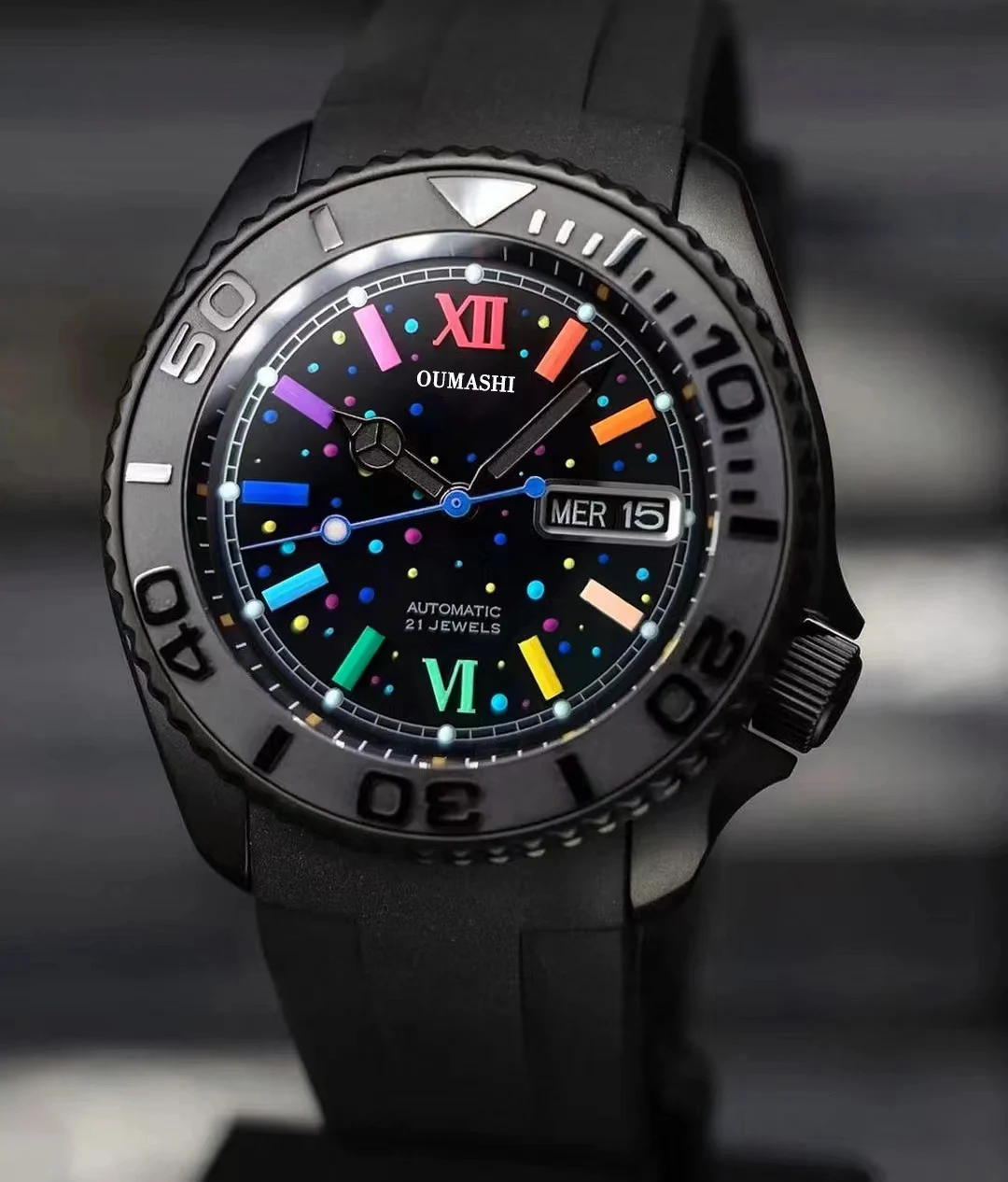 Reloj de alta calidad con movimiento NH36, reloj con esfera C3 ...