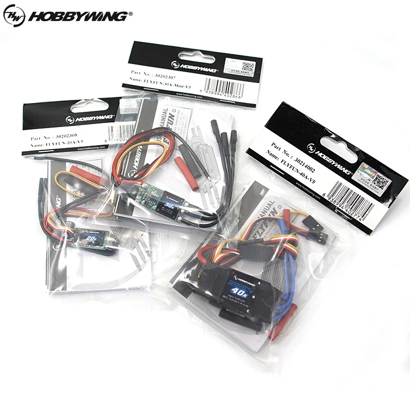 Hobbywing-FlyFun-V5-Brushless-ESC-6A-12A-20A-30A-40A-60A-80A-120A ...