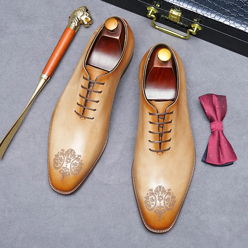 2023-Man-Nature-Leather-Shoes-Rubber-Sole-Man-Business-Office-Male ...