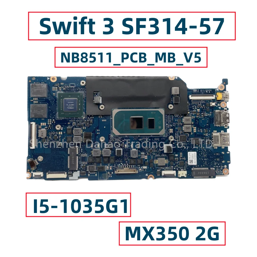 NB8511-PCB-MB-V5-For-Acer-Swift-3-SF314-57-SF314-57G-Laptop-Motherboard ...