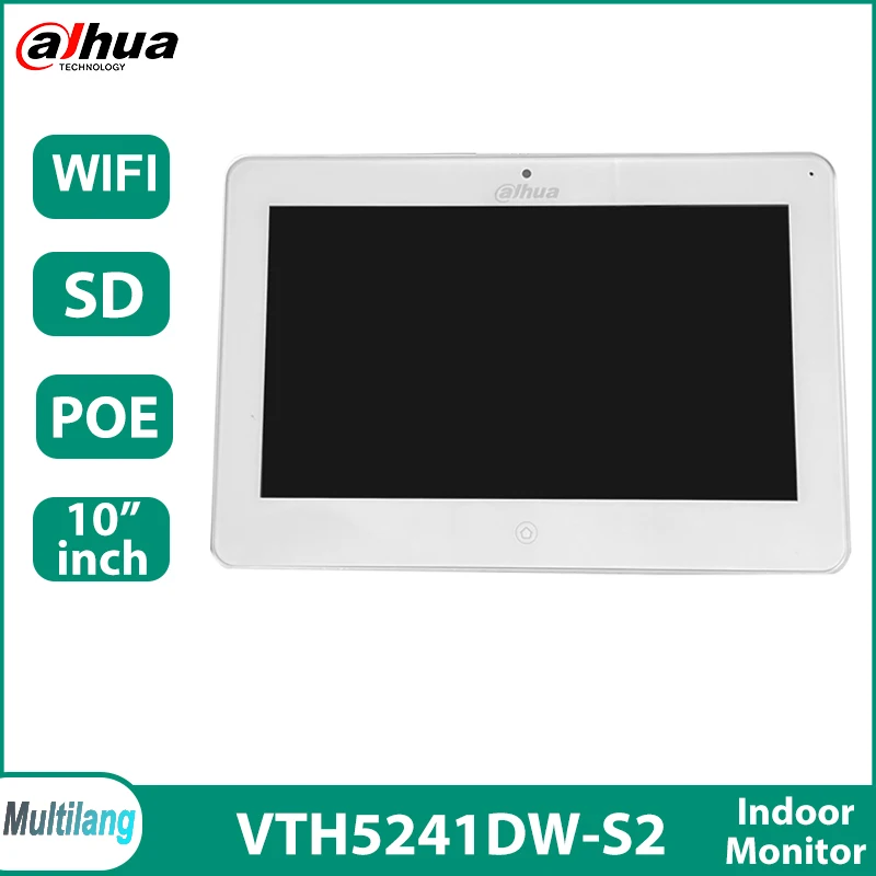 Dahua-VTH5241DW-S2-MultiLang-10-inch-WiFi-Dual-way-talk-Video-Intercom ...