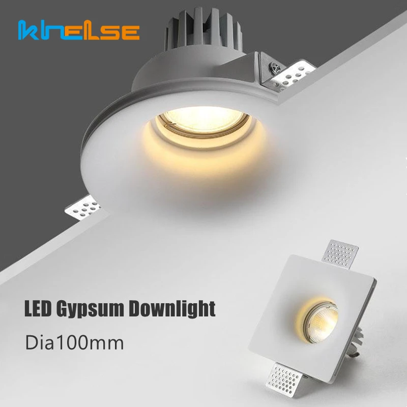 Recessed-LED-Gypsum-Downlight-Borderless-Anti-Glare-Ceiling-Lamp-Living ...