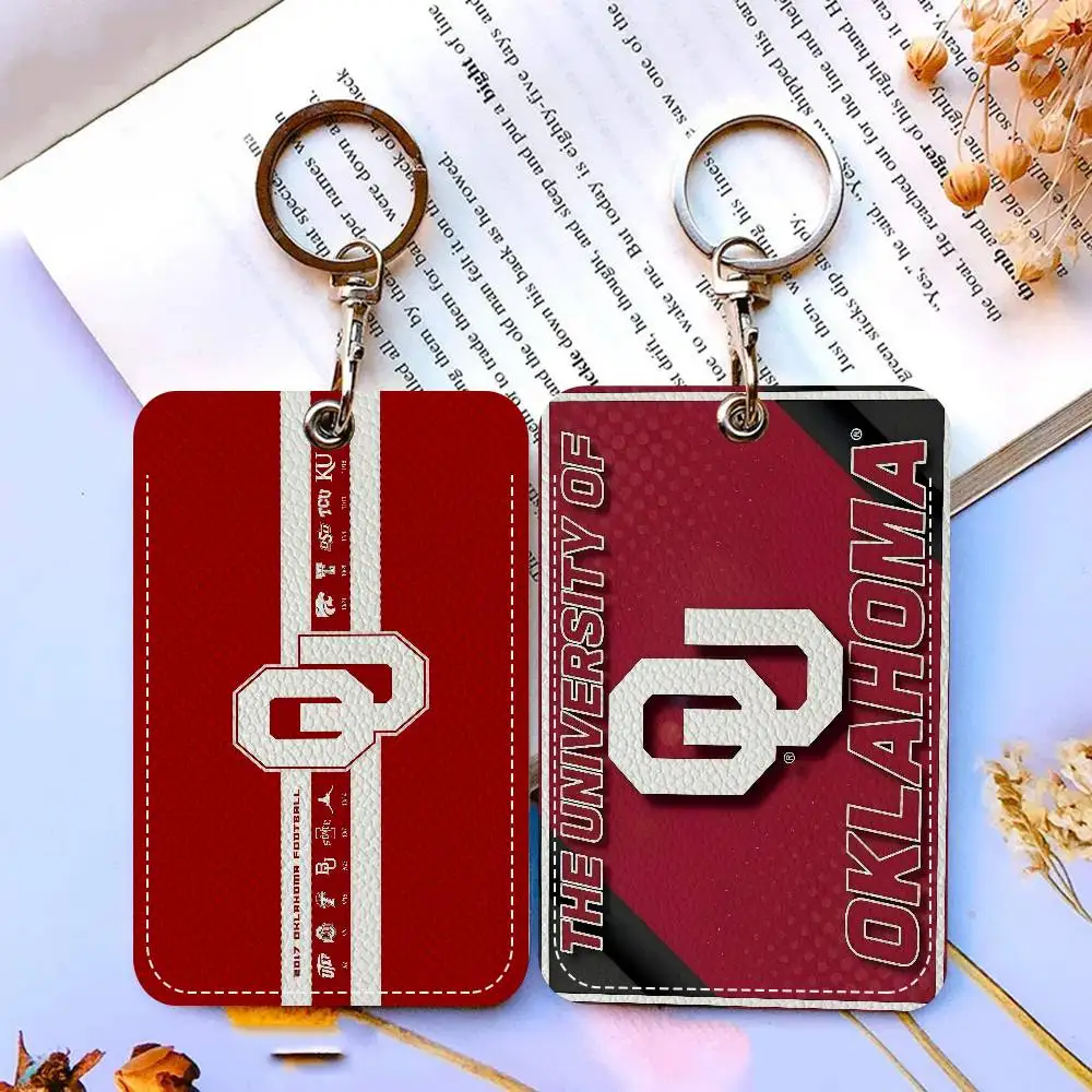 Oklahoma SoonerS Cartoon Card Keychain Anime Fashion Pendant Bag ID ...