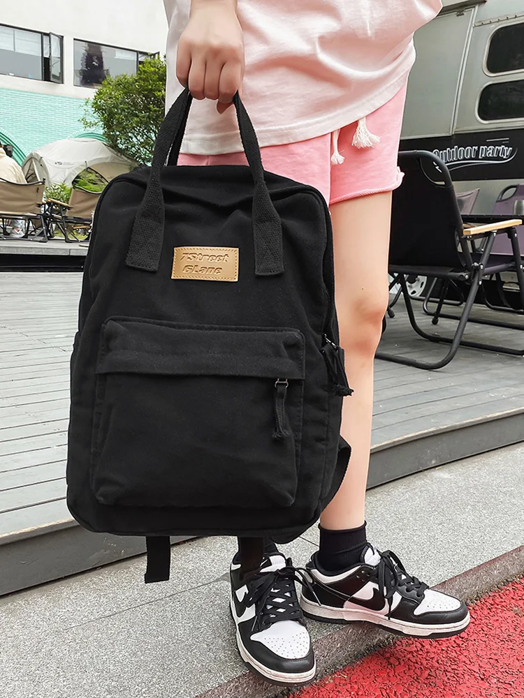 Vintage-College-Students-Backpack-Cotton-Canvas-Casual-Laptop-Books-Bag ...