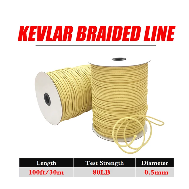 DORISEA 80LB-6500LB Aramid Fiber Braid Kevlar Kite Line Fishing Assist ...