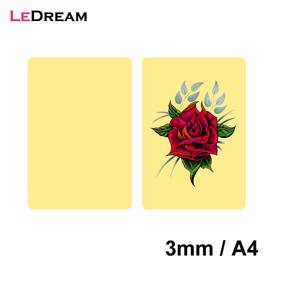 1PC-3D-Silicone-Practice-Fake-False-Skin-Yellow-A4-Size-3mm-Thickness ...