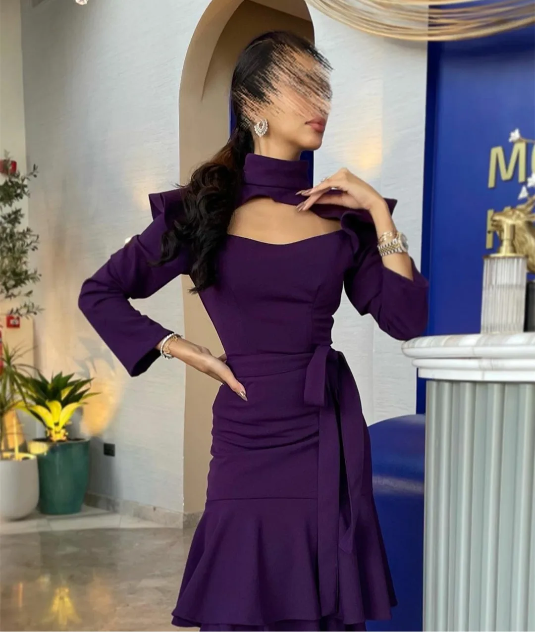Purple Cocktail Dresses For Weddings