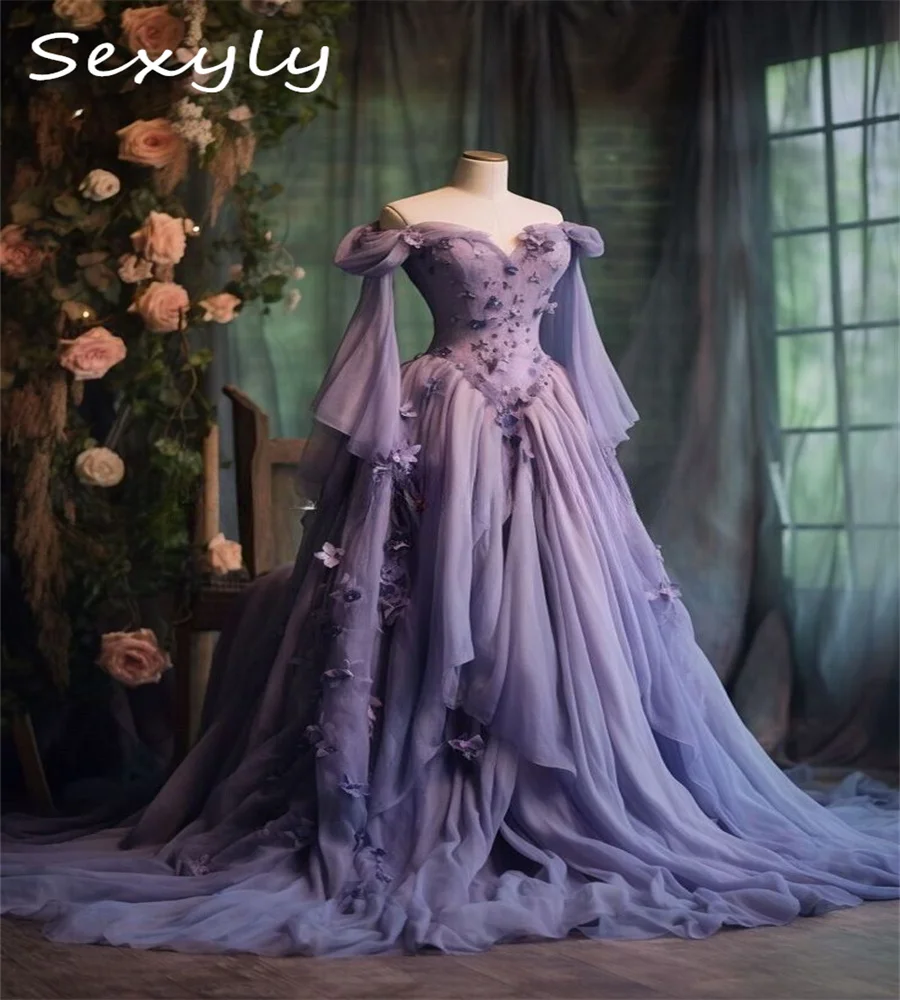Fairytale Lilac Victorian Prom Dress Rococo Inspiration Medieval ...