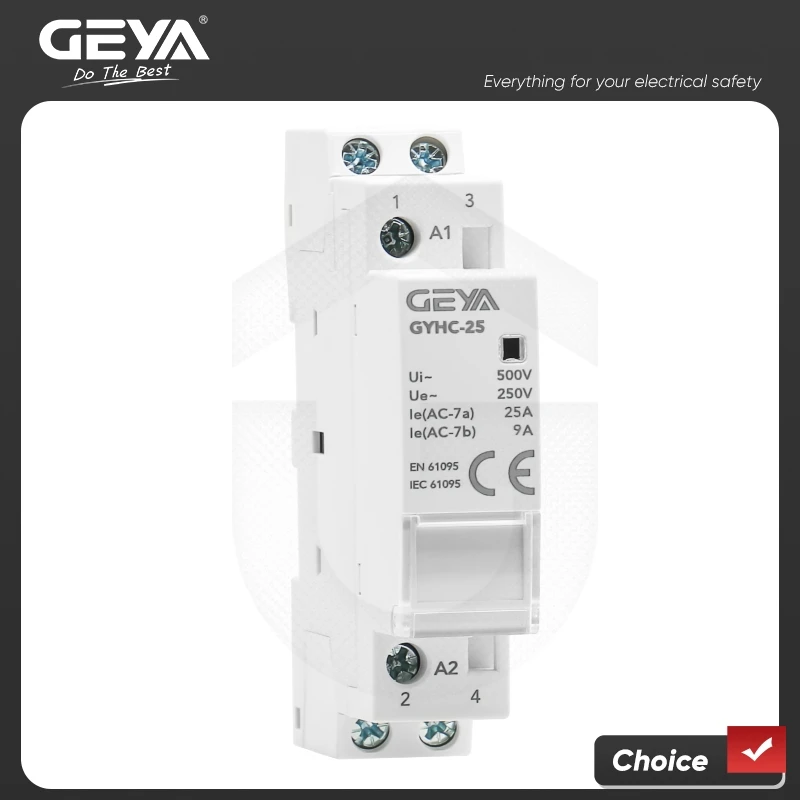 Contactor Modular de CA para Hogar, Montado en Riel DIN, para Casa ...