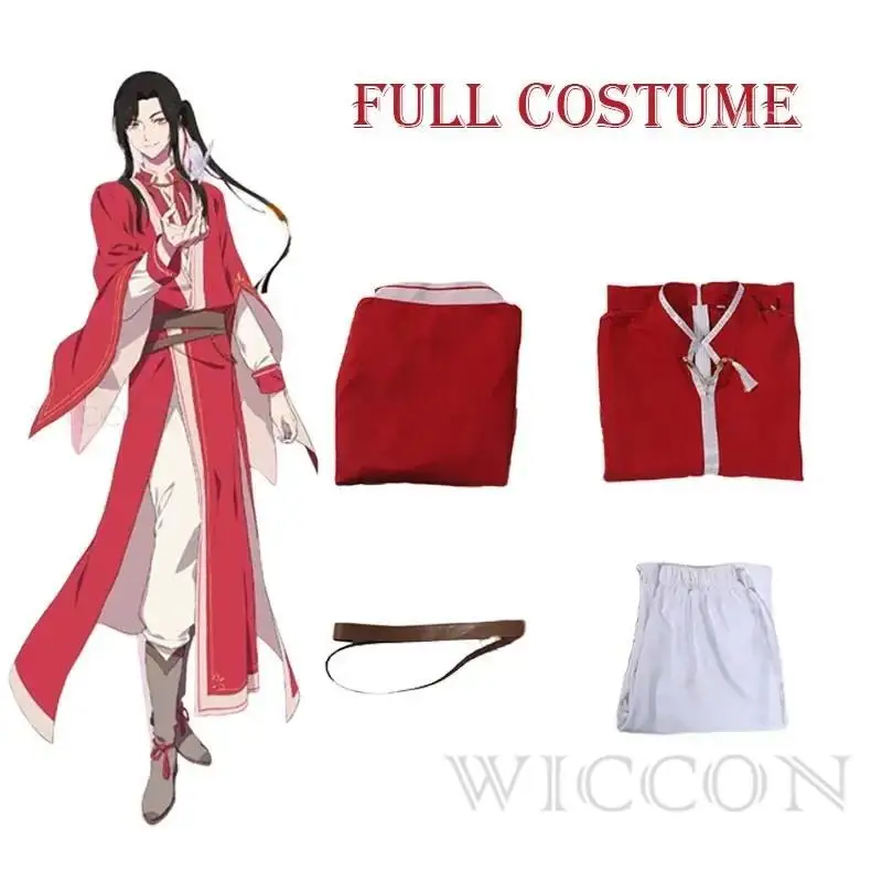 Anime Tian Guan Ci Fu Hua Cheng Cosplay Costume Han Fu Wig Suit San ...